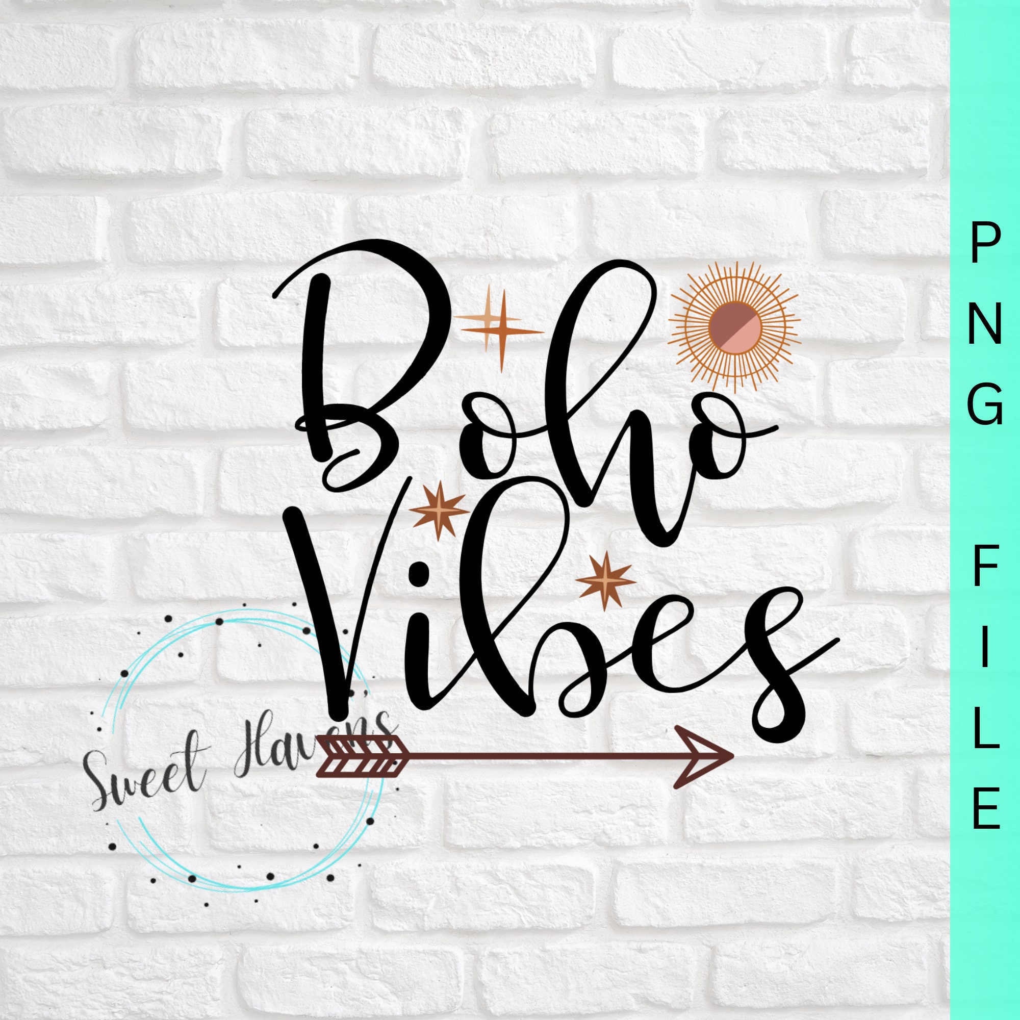 Boho Bundle PNG Instant Downloads Boho Inspirational PNG - Etsy