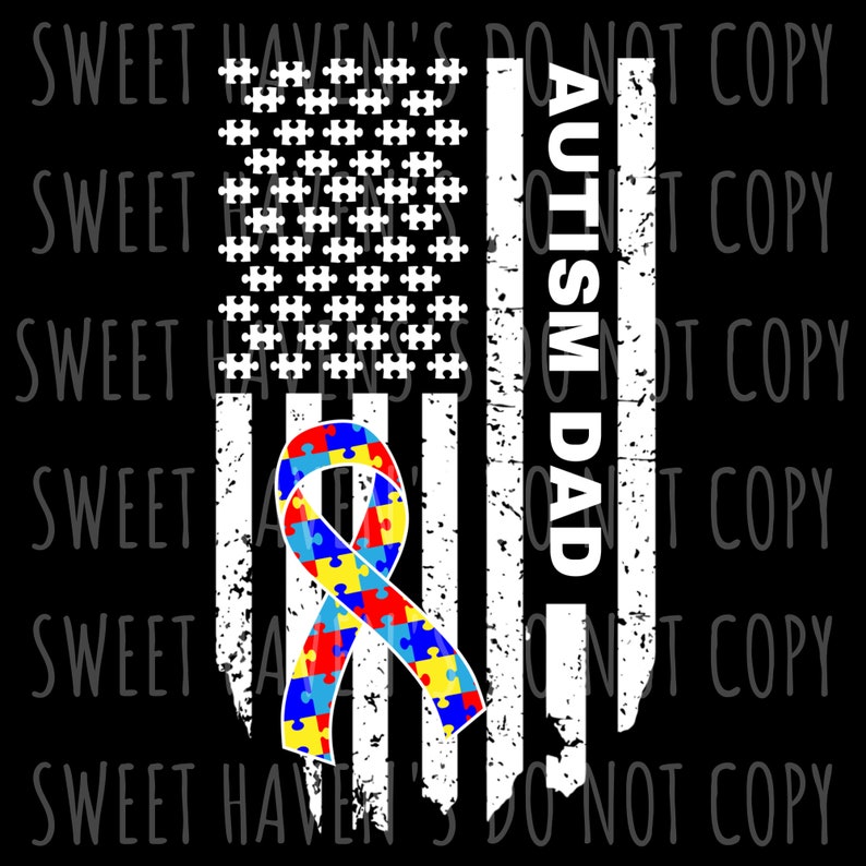 Autism Dad PNG Instant Download Autism Awareness Sublimation - Etsy
