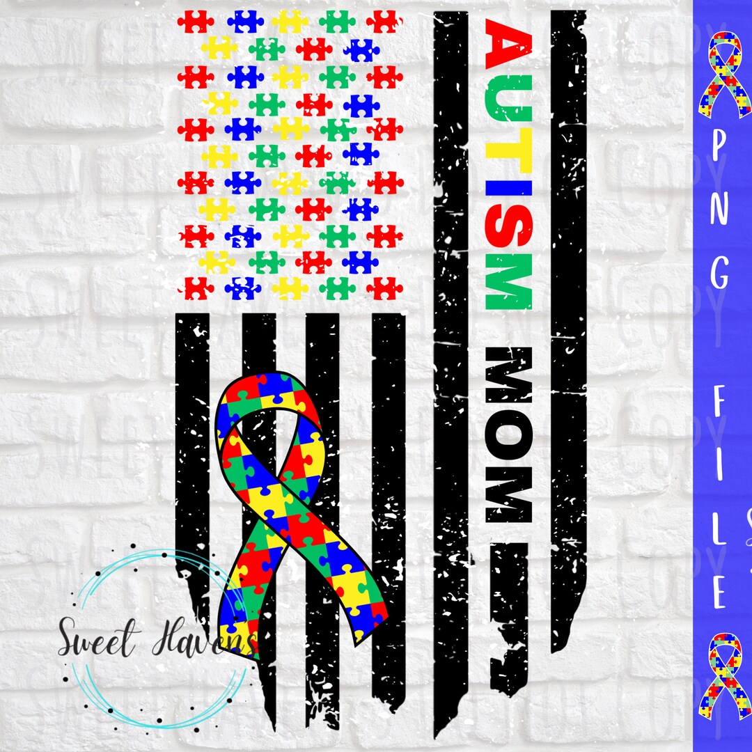 Autism Mom PNG Instant Download Autism Awareness Sublimation - Etsy