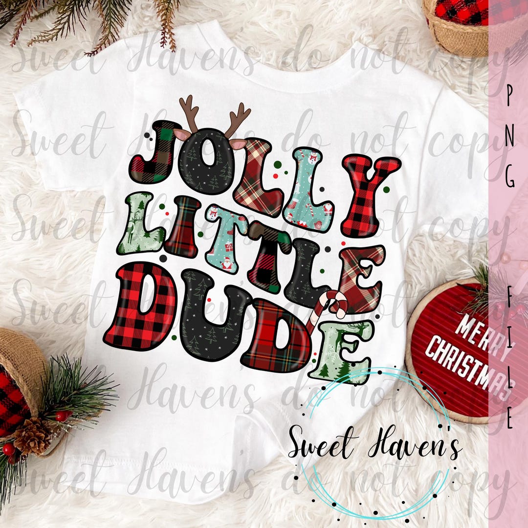Jolly Little Dude PNG Christmas PNG Groovy Holiday Sublimation - Etsy