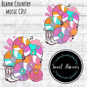 Blank Country Music Cds PNG for Customization PNG Digital Download ...