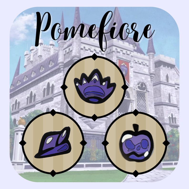 Twisted Wonderland Hard Enamel Pin Pomefiore Groovy - Etsy