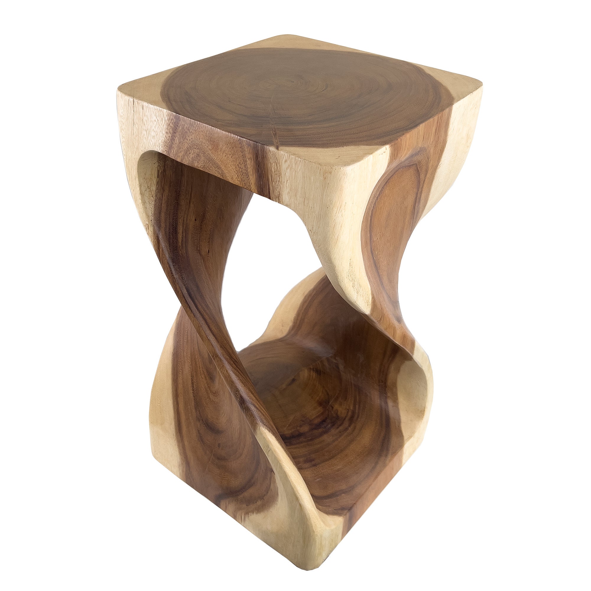 Crafty Artisan Wooden Twist Stool Multipurpose Use Bedside - Etsy UK