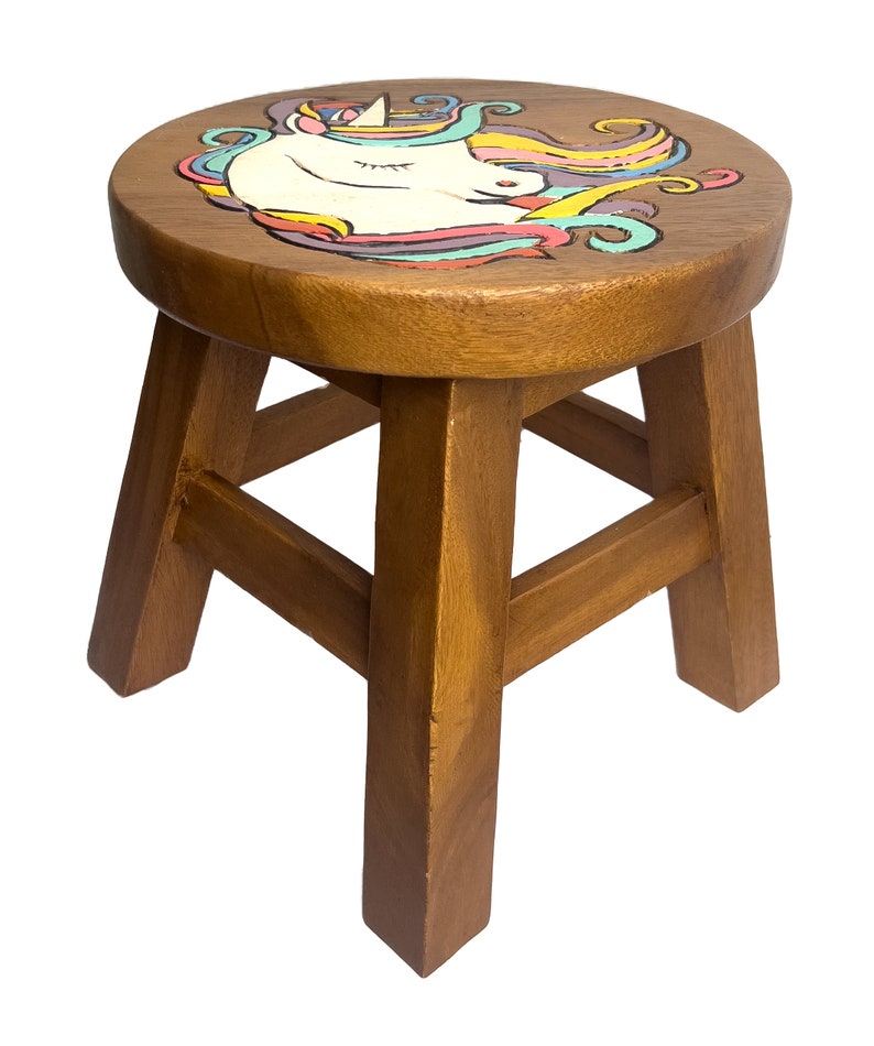 Handmade Childrens Wooden Stools Fun Stools for Kids Hand - Etsy