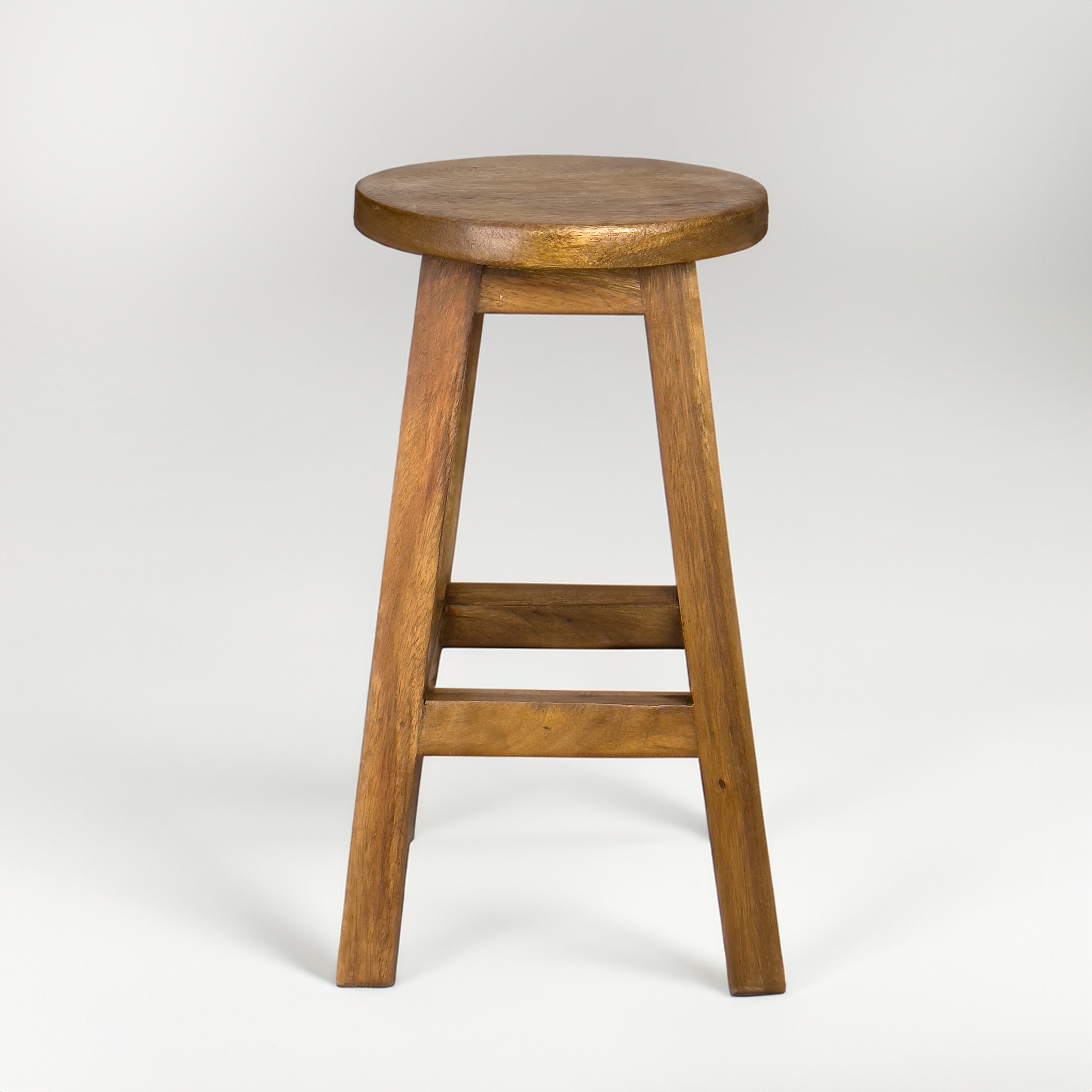Rustic Handcrafted Tall Wooden Stool, Great Multiuse as Plant Stand ...
