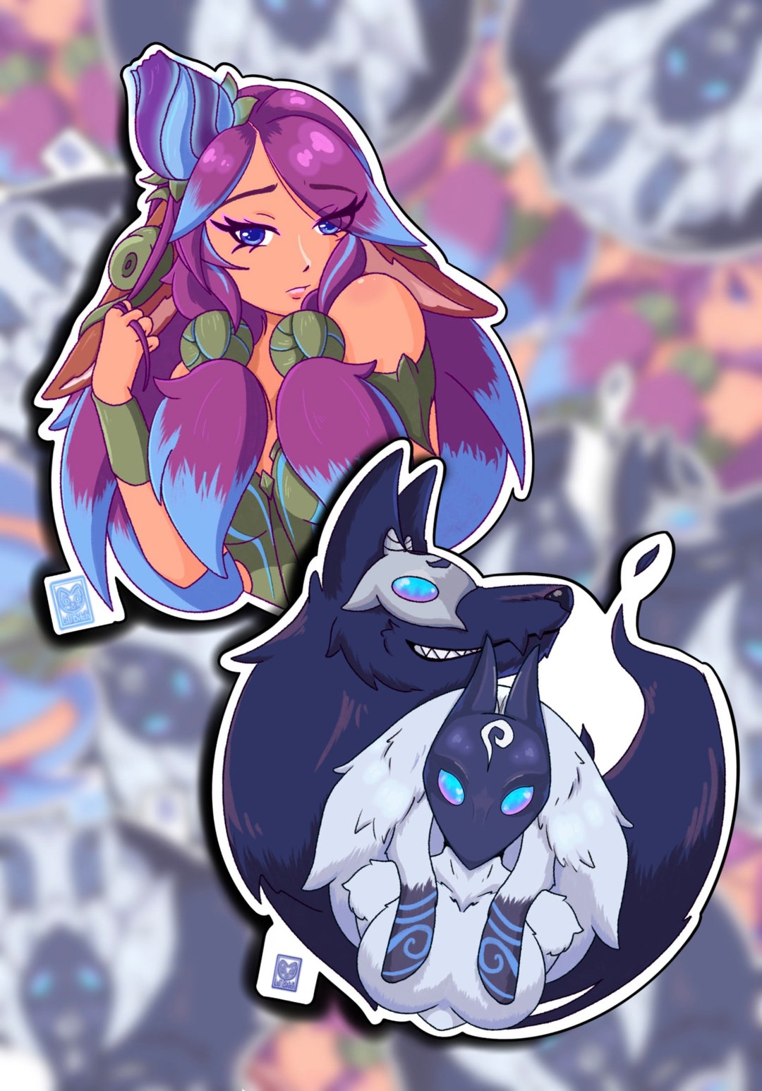 League of Legends Girls - Set 3: Lillia and Kindred - Etsy