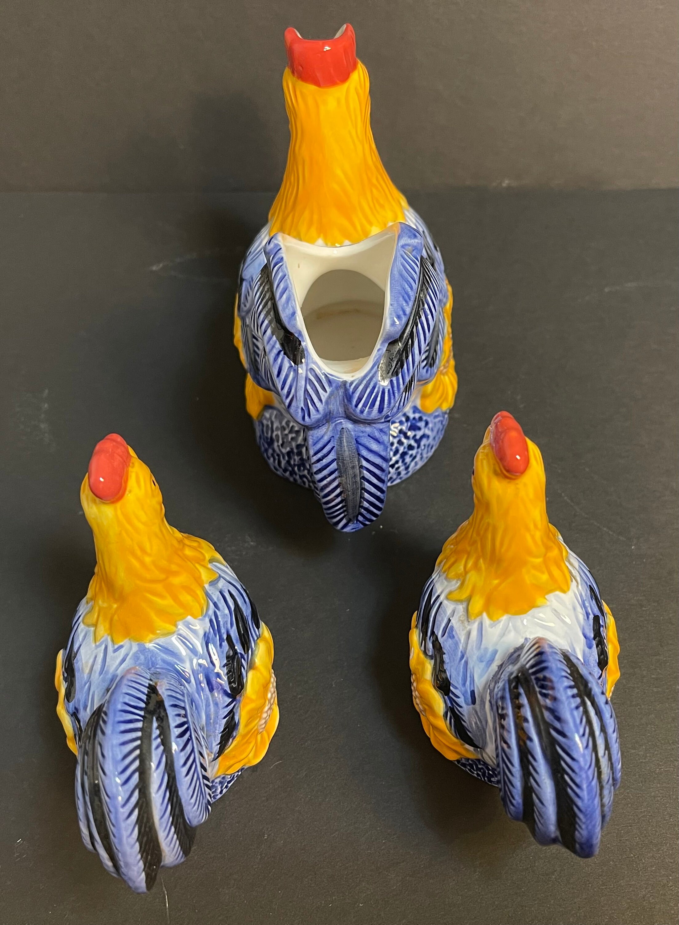 Set of Avon the Provencal Chicken Rooster Creamer, Salt & Pepper ...