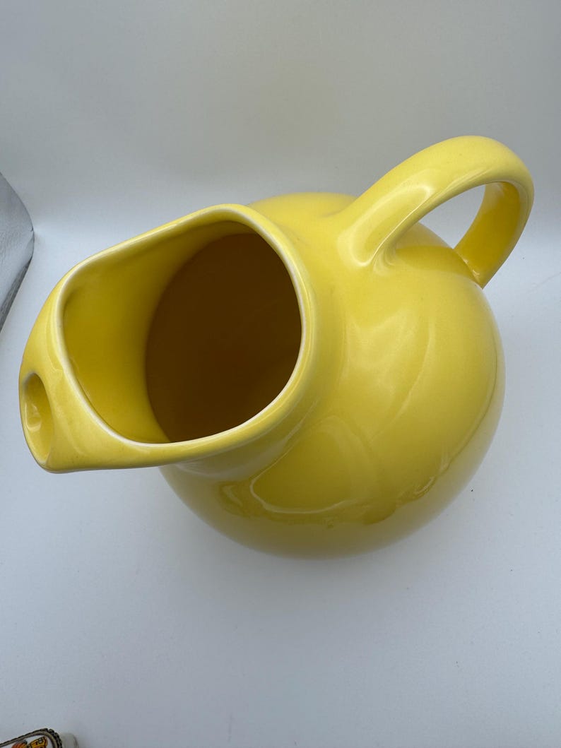 Yellow Franciscan Tilt Pitcher - Etsy