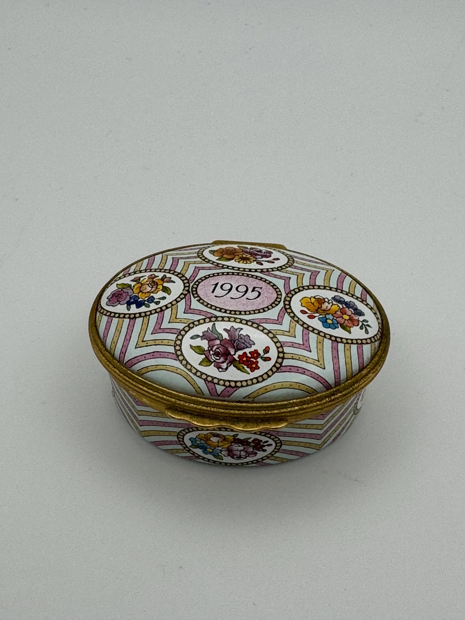 Halcyon Days A Time to Remember Trinket Boxes - 1986, 1995, 2000 - Sold ...