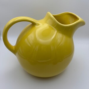 Yellow Franciscan Tilt Pitcher - Etsy