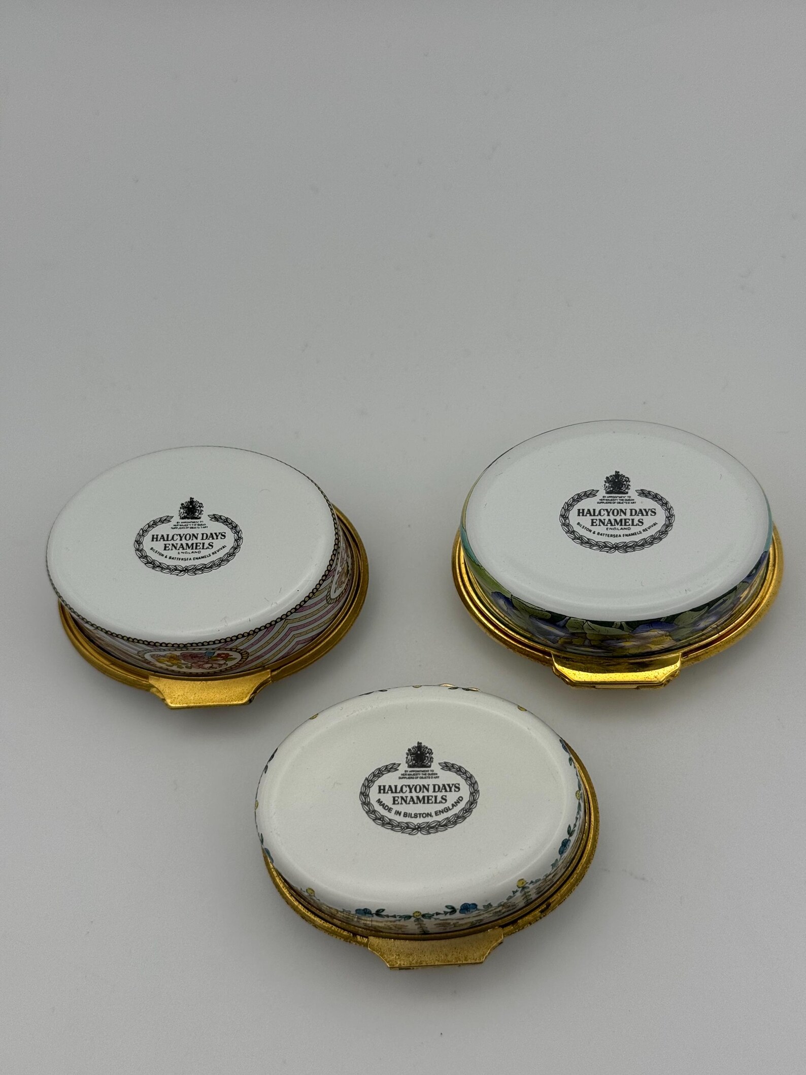 Halcyon Days A Time to Remember Trinket Boxes - 1986, 1995, 2000 - Sold ...