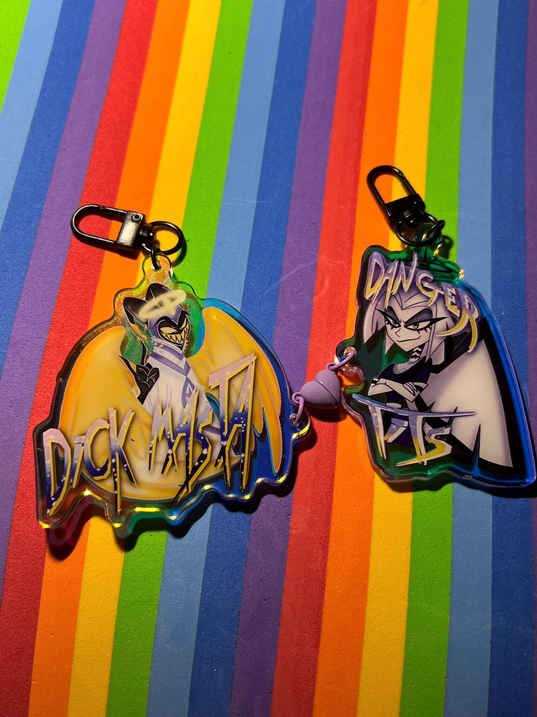 Preorder Hazbin Hotel - Adam and Lute Powe Couple Keychains - Etsy