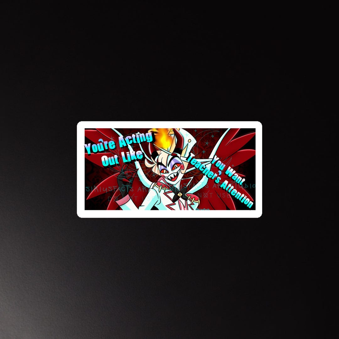 Hazbin Hotel - Lucifer Teachers Attention Car Magnet - Etsy