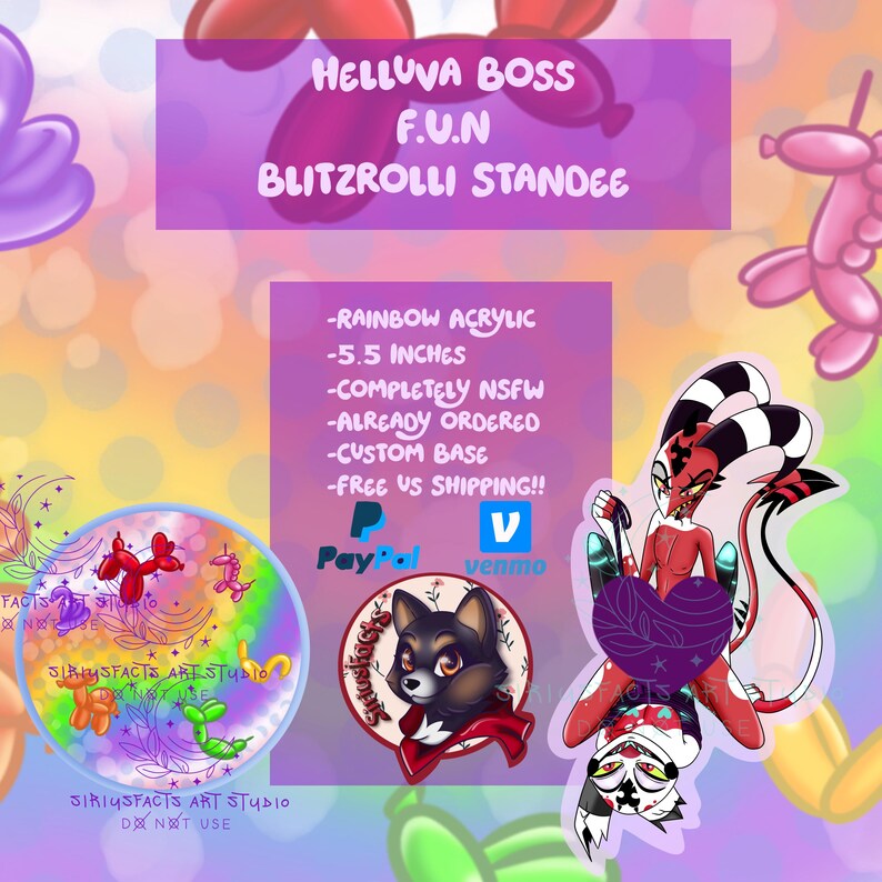 Helluva Boss - F.U.N Blitzarolli Standee Preorder - Etsy