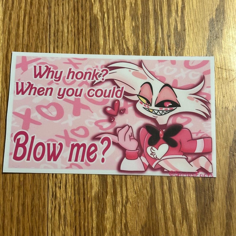 Hazbin Hotel Card Decal - Etsy