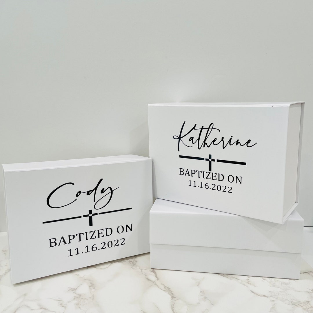 Personalized Baptism Box -baptism Gift for Girl -baptism Gift for Boy ...