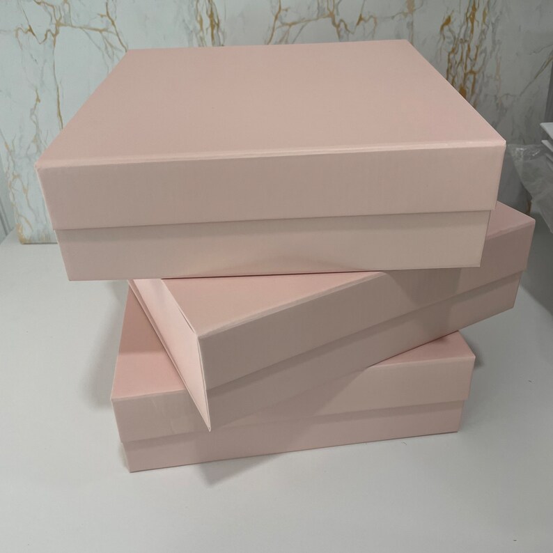 Pink Magnetic Gift Box Collapsible Magnetic Front Flap - Etsy