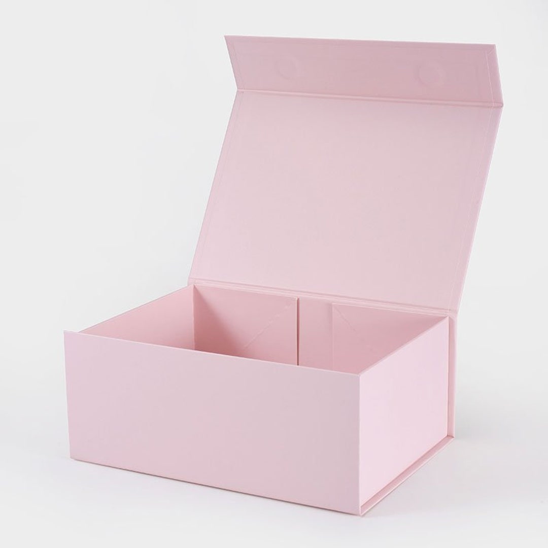 Pink Magnetic Gift Box - Collapsible Magnetic Front Flap Closure ...