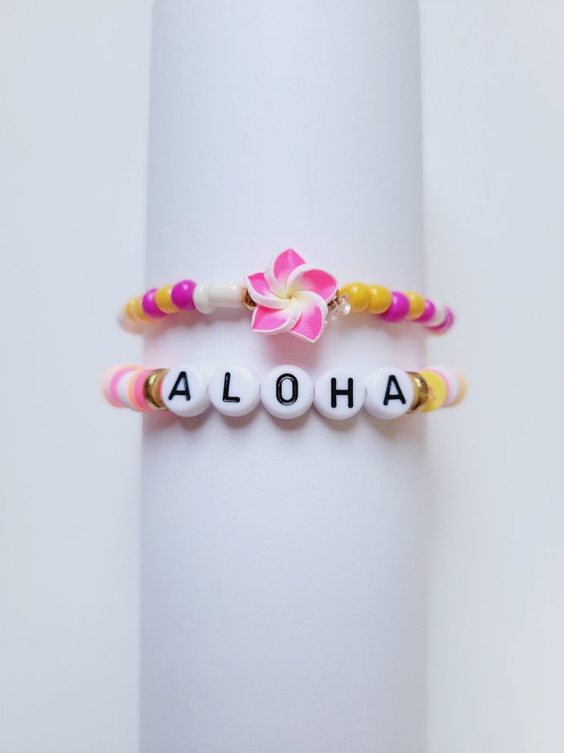 Aloha Clay Bead Bracelets 2-pc Set - Etsy