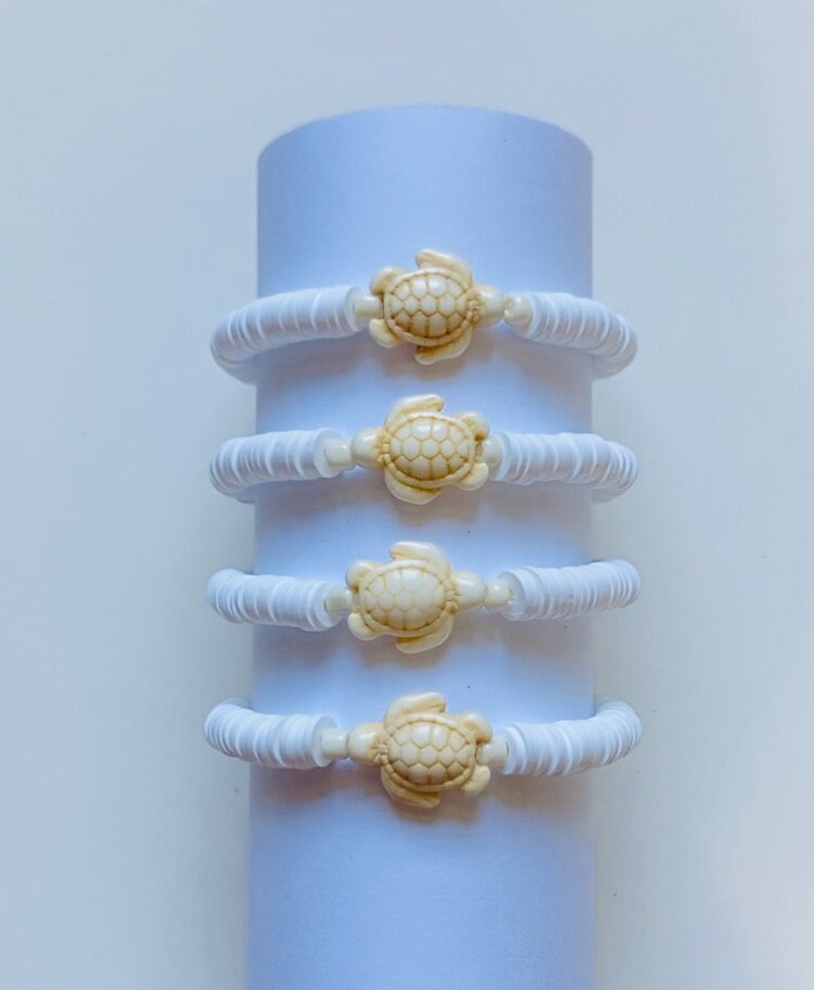 Sea Turtles Clay Bead Bracelets - Etsy