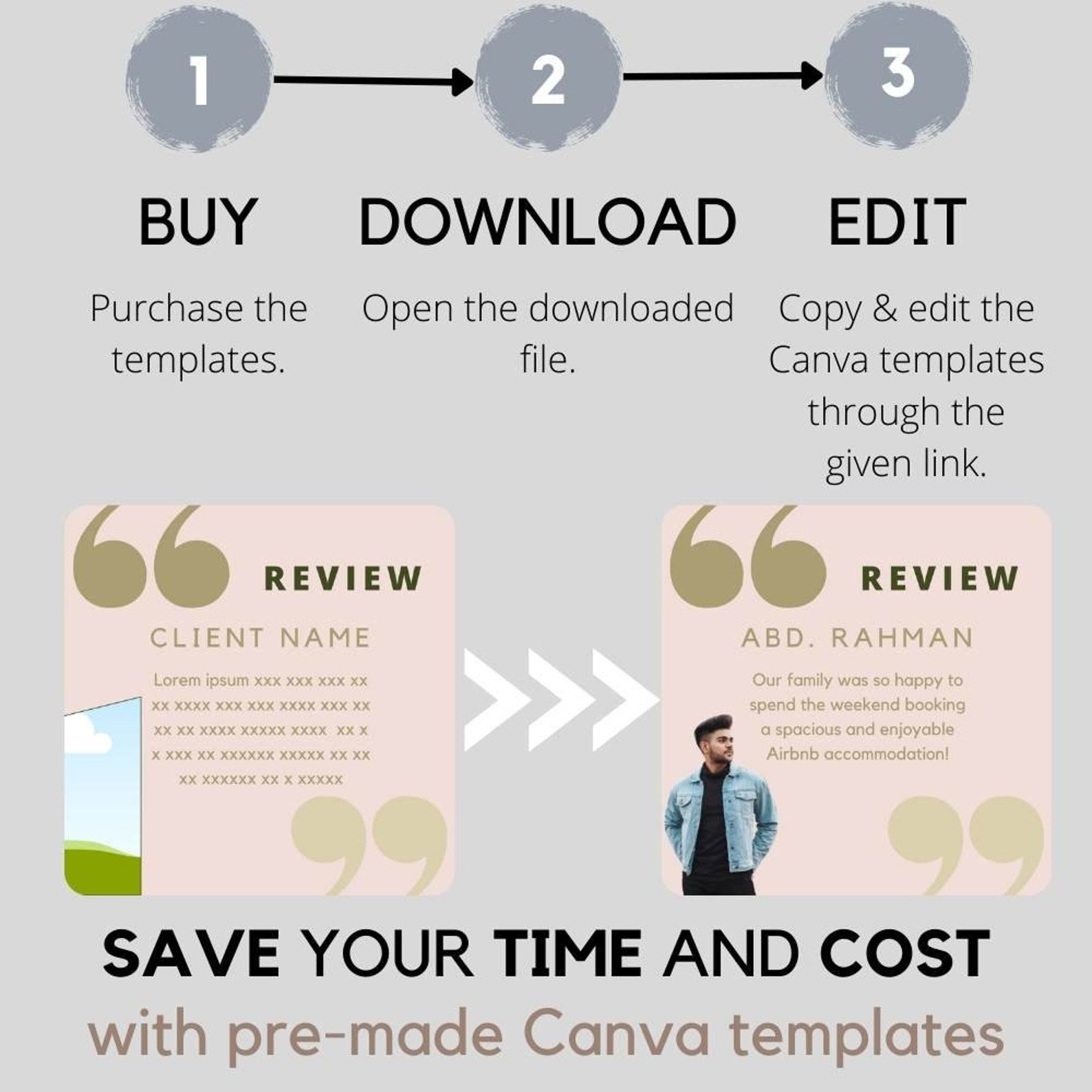Airbnb Instagram Posts Template | Airbnb Social Media | Airbnb ...