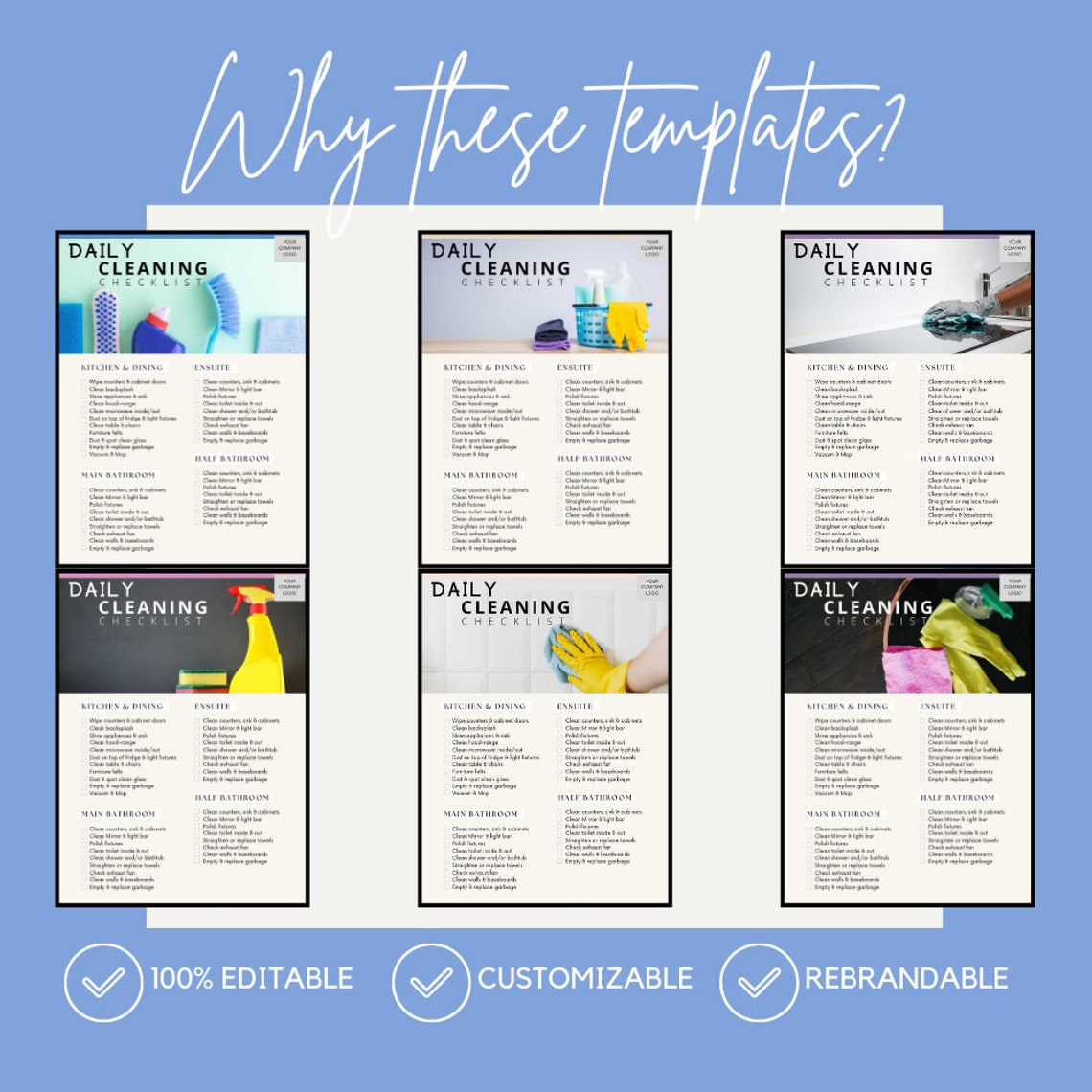 Canva Templates Daily Cleaning Checklist Printable Templates A4 Size ...