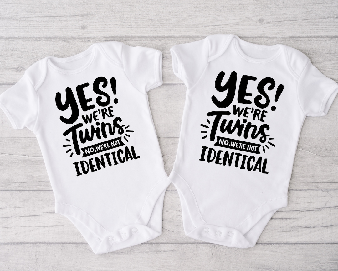 Twin Onesie® Set- Yes We Are Twins Onesies®- Twin Girl Onesie®- Twin ...