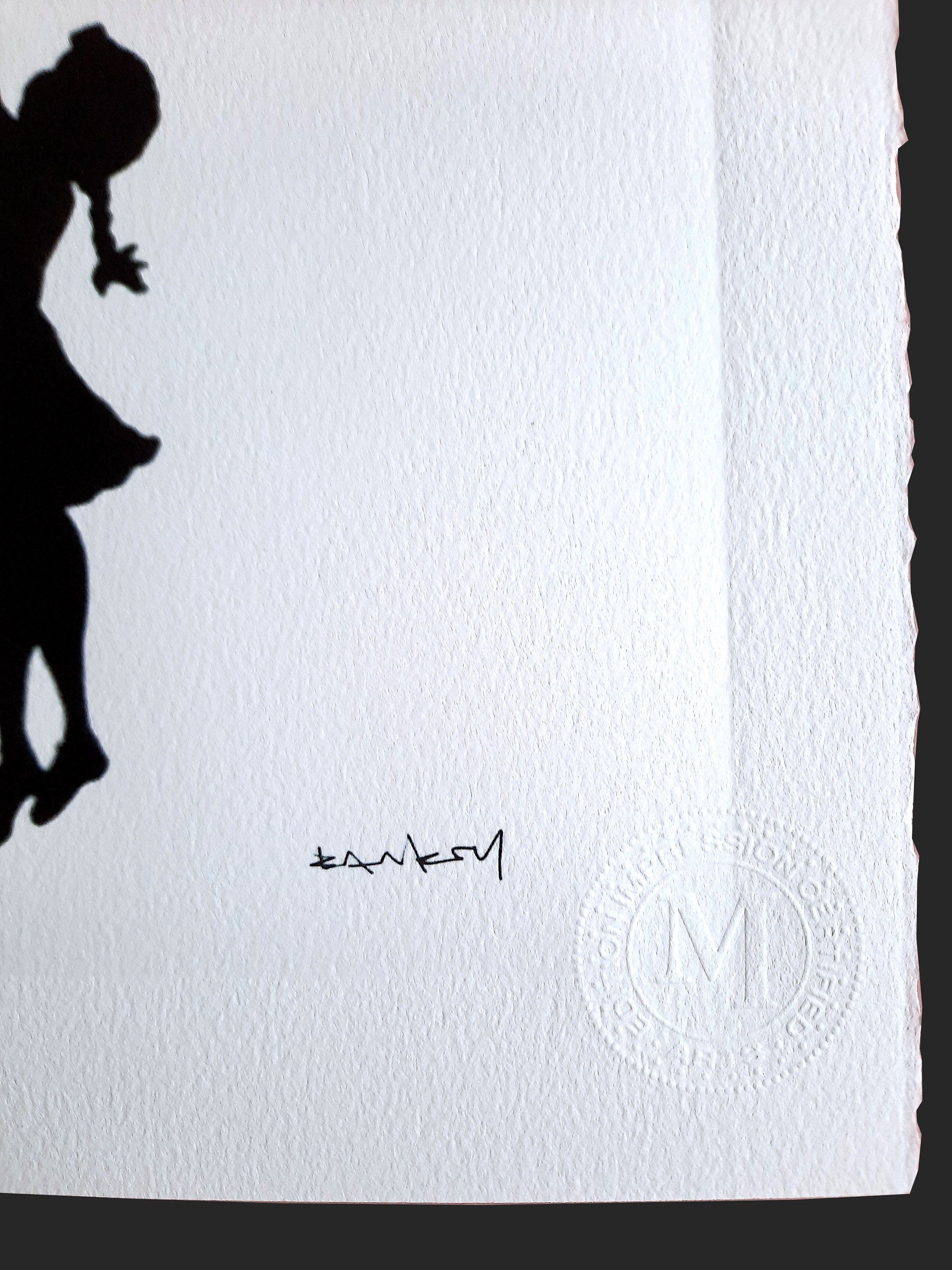BANKSY Signed Girl With Balloons Lithograph CERTIFICATE - Etsy
