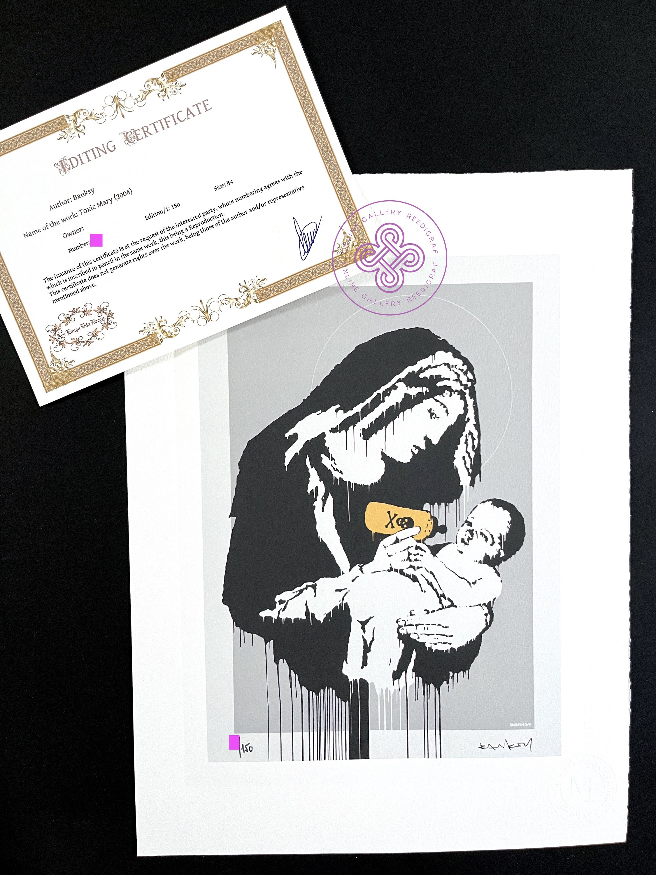 Banksy Virgin Mary Original M Arts Edition Lithograph - Etsy