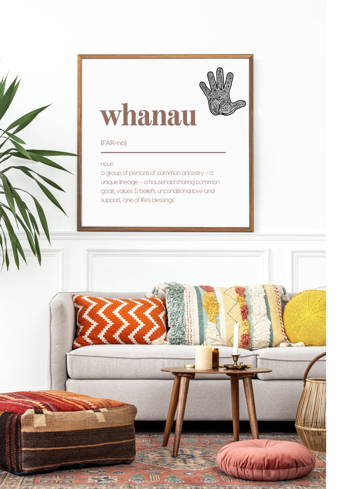 Wall Art Printables, Kia Ora (hello) & Whanau (family) Maori ...