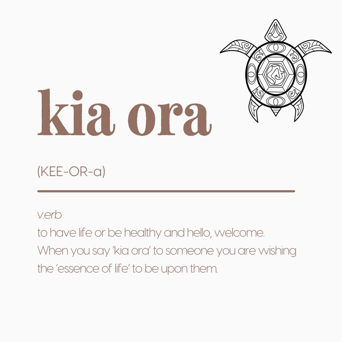 Wall Art Printables, Kia Ora (hello) & Whanau (family) Maori ...