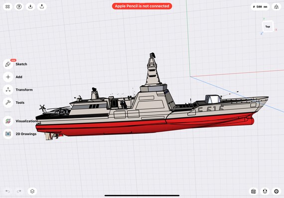 War Ship 3d Model Stp File - Etsy