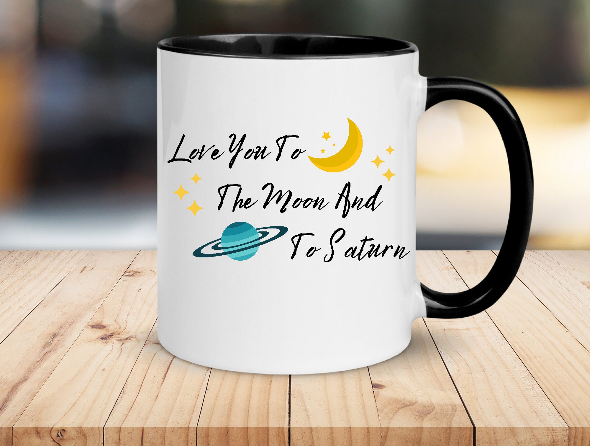Love You to the Moon and to Saturn Mug | Coffee Mug - Etsy