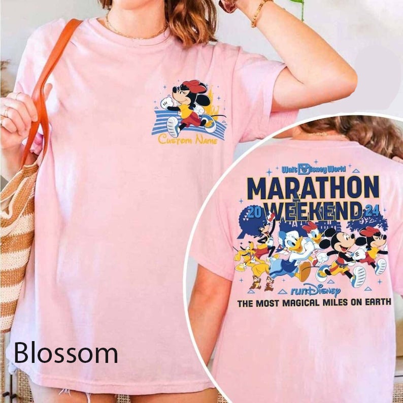 2024 Rundisney Two-sided Shirt, runDisney Marathon The Parks Tour Shirt ...