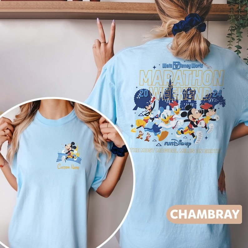 2024 Rundisney Two-sided Shirt, runDisney Marathon The Parks Tour Shirt ...