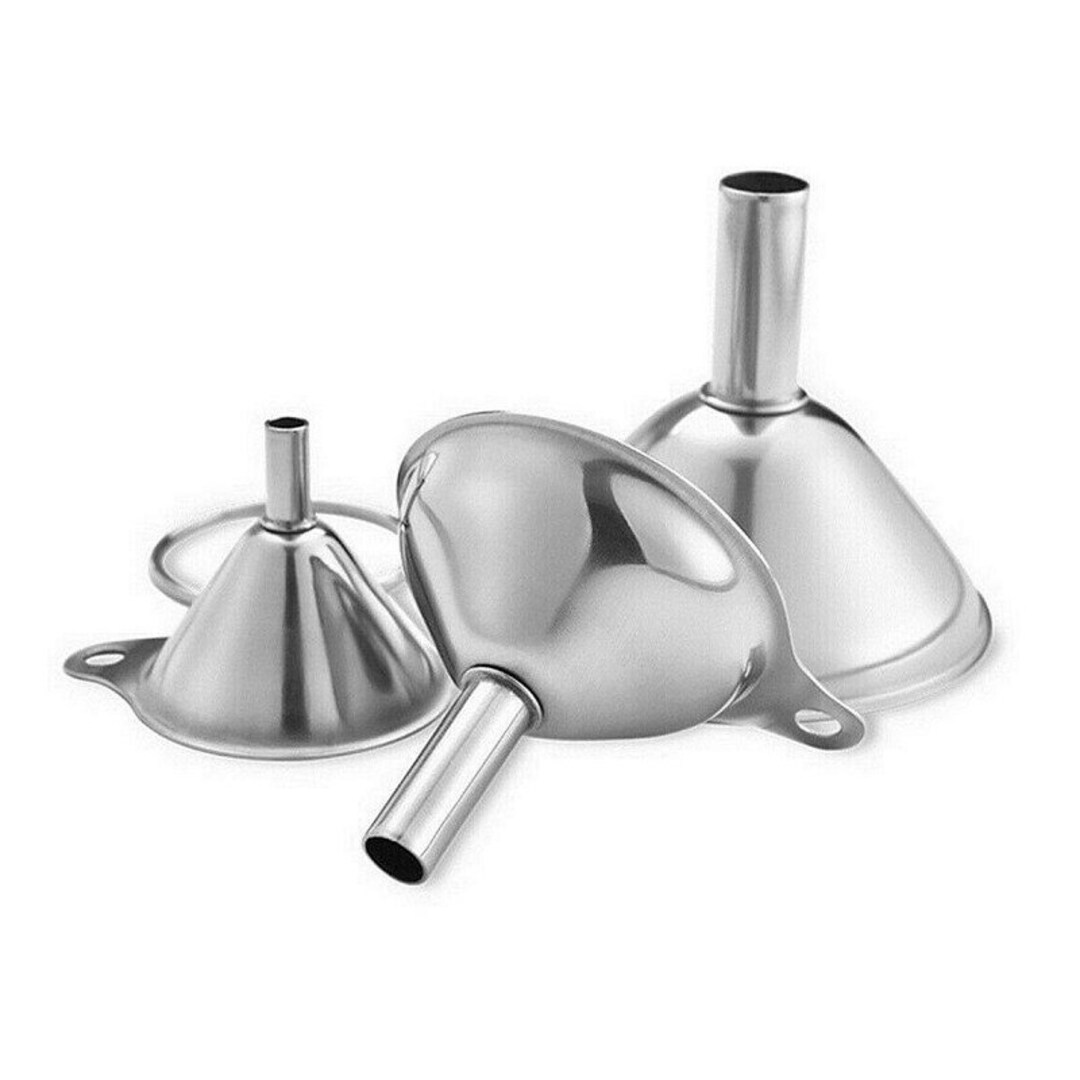 3 Piece Stainless Steel Funnel Set - Etsy