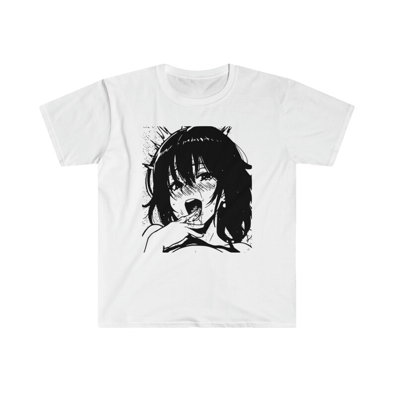Ahegao Anime Girl T Shirt Etsy