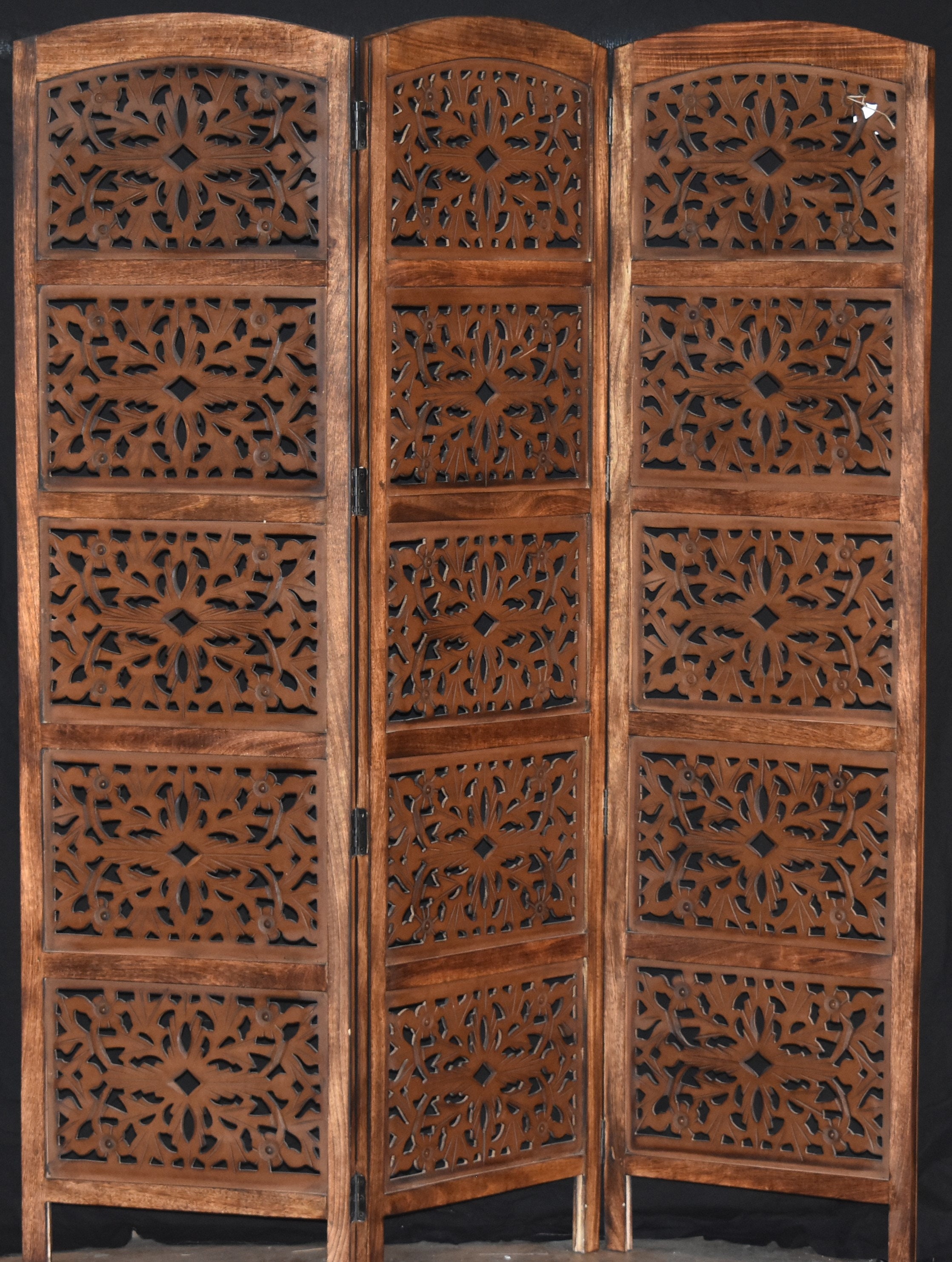 Mango Wood Room Divider, Brown Wooden Partition, Room Partition ...