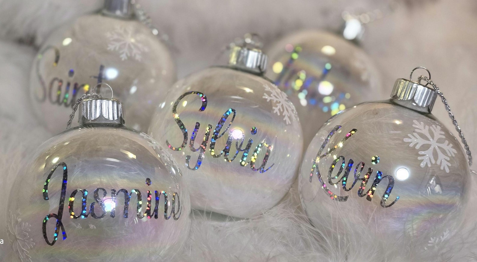 Personalized Name Decal Labels, Ornament Stickers, Vinyl Names Monogram ...