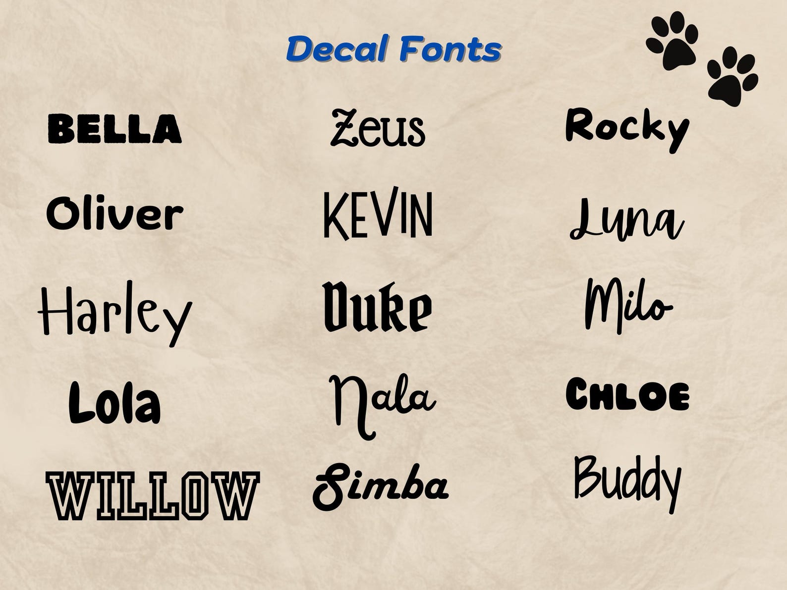 Custom Dog Bowl Name Decals, Personalized Vinyl Stickers for Pet Bowls ...