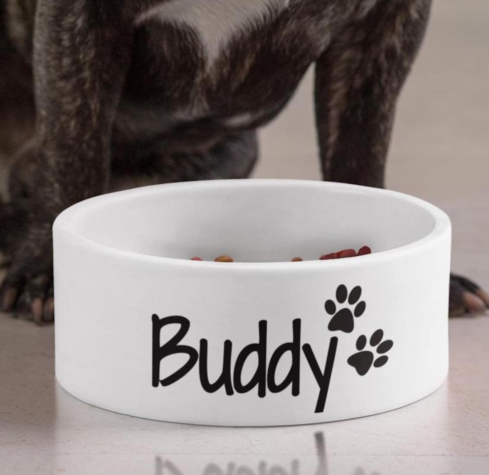 Custom Dog Bowl Decal: Personalized Waterproof Pet Name Sticker - Etsy