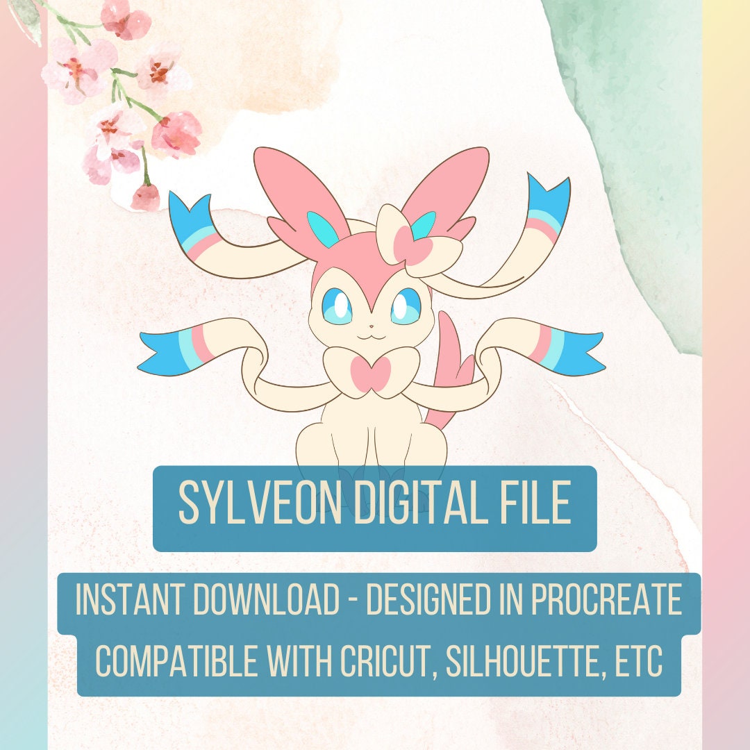 SYLVEON SVG File for Pokemon Lovers Perfect for Crafting - Etsy