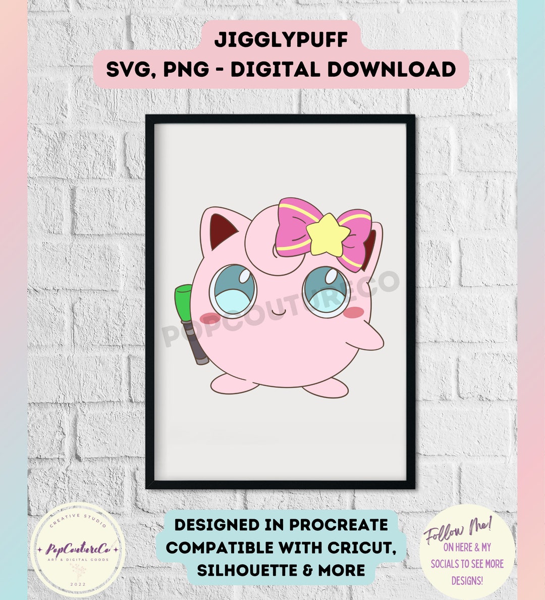 Jigglypuff SVG File for DIY Crafts & Projects Instant Digital - Etsy