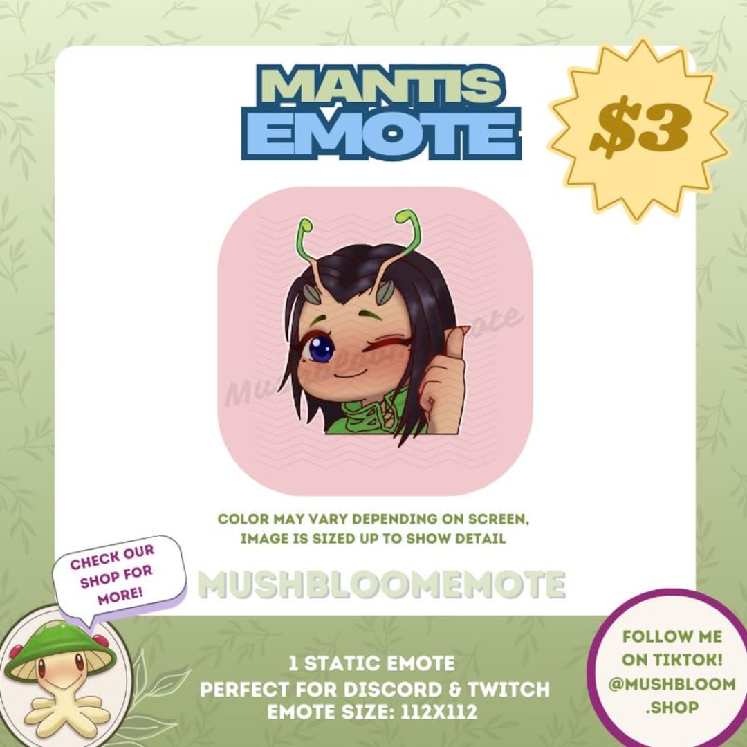 Mantis Emote (1) | Cute Marvel Rivals Emote | Twitch Discord Youtube ...