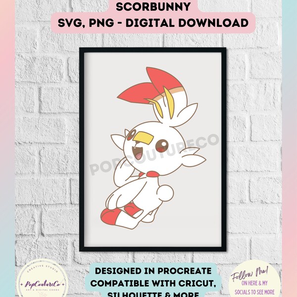 Scorbunny Svg - Etsy
