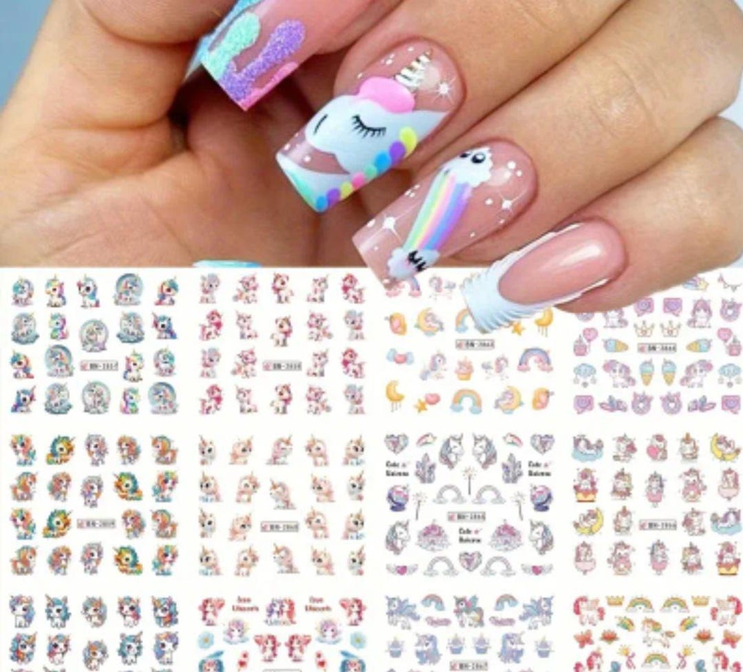 228 Patterns My Little Pony Nail Decals, MLP Nailart Stickers, Unicorn ...
