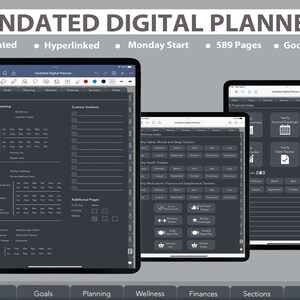 Digital Planner for Goodnotes Undated iPad Planner Notability Digital ...