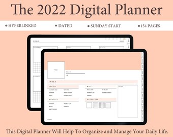 Monthly Goodnotes Calendar - Etsy