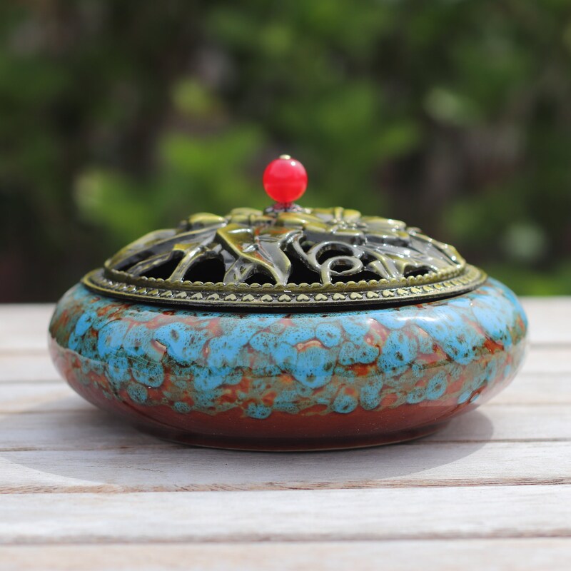 Ceramic Incense Bowl - Etsy