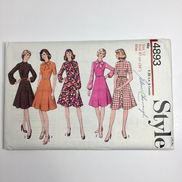 70s Dress Pattern - Etsy